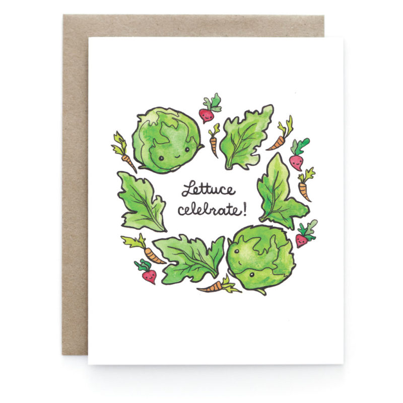 Lettuce Celebrate - Greeting Card - Art and Soul Creative Co.